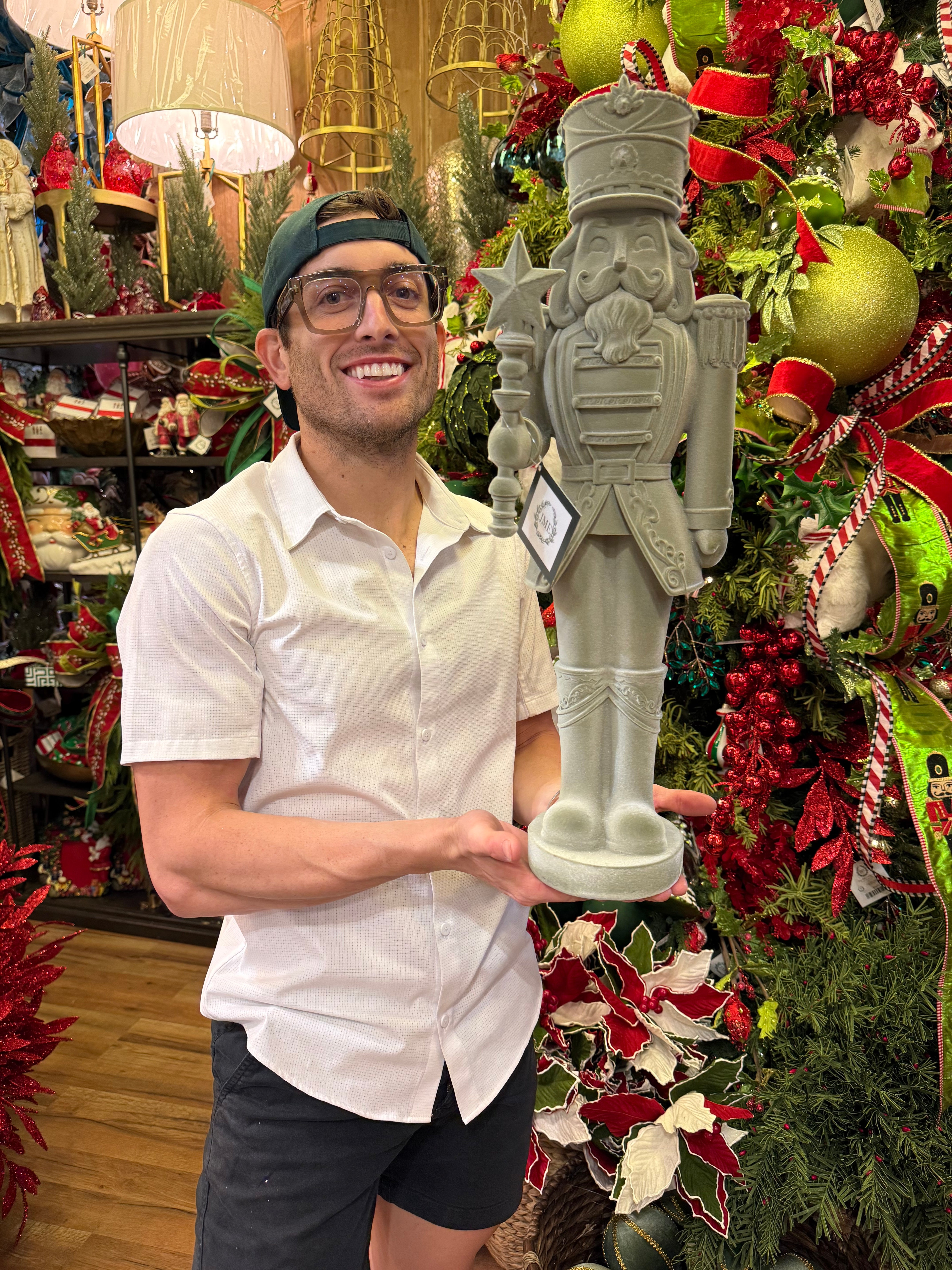 23" Gray Felt Nutcracker with Scepter – John Mark's